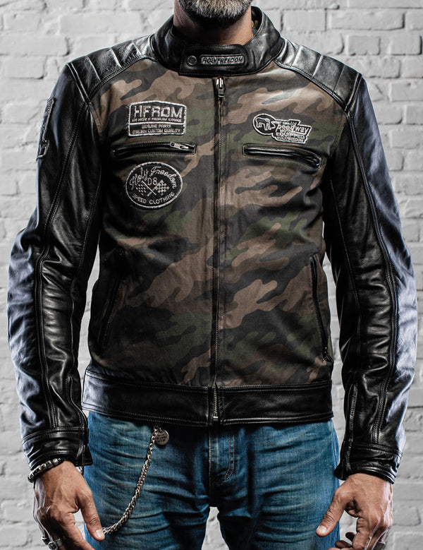 HolyFreedom Zero Camo motorcycle leather/textile jacket | 越野自由