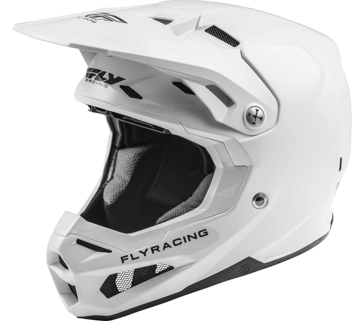 FLY RACING 头盔 Formula Carbon Prime Solid Motocross Helmet White | 越野自由