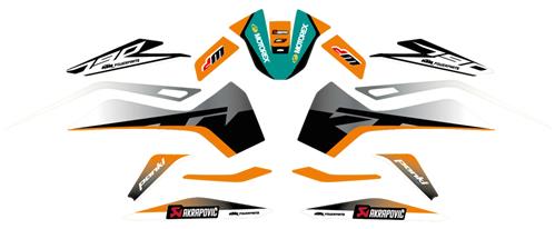 KTM Factory Graphics Kit 790 Duke 2018-2020 | 越野自由