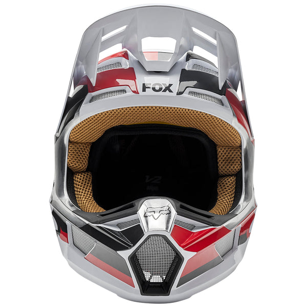 FOX 头盔 V2 Paddox Helmet ECE [红/黑/白] | 越野自由