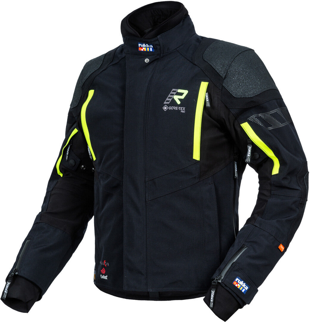 Rukka Shield-R Motorcycle Textile Jacket Black/Yellow | 越野自由