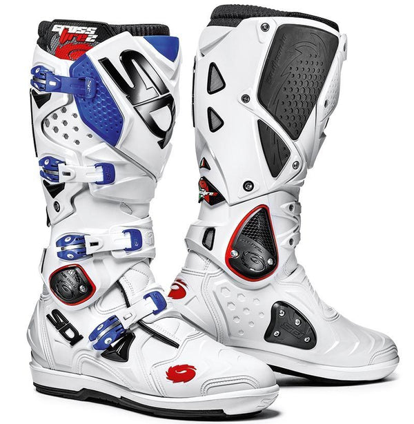 Sidi Crossfire 2 SRS Motocross Boots White/Blue | 越野自由
