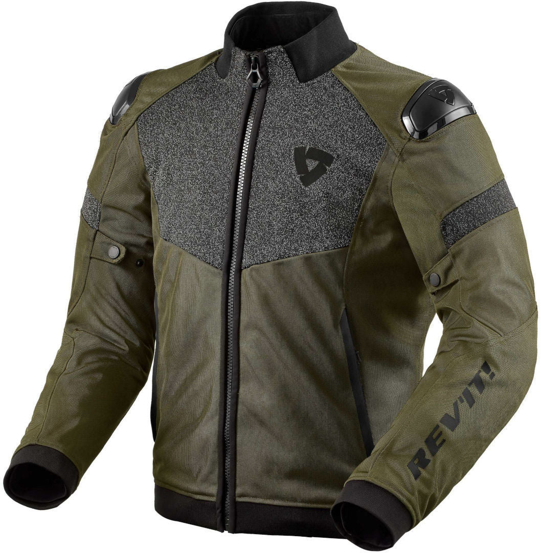 REVIT 骑行夹克 Action H2O Motorcycle Textile Jacket Black/Olive | 越野自由