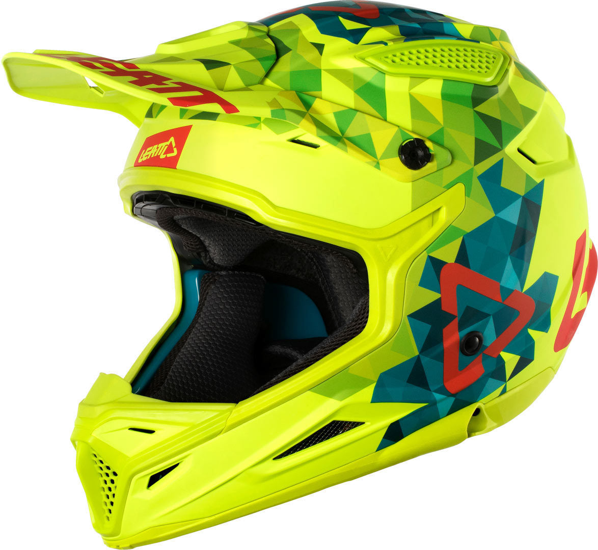 Leatt GPX 4.5 V22 Motocross Helmet MX Yellow/Blue | 越野自由