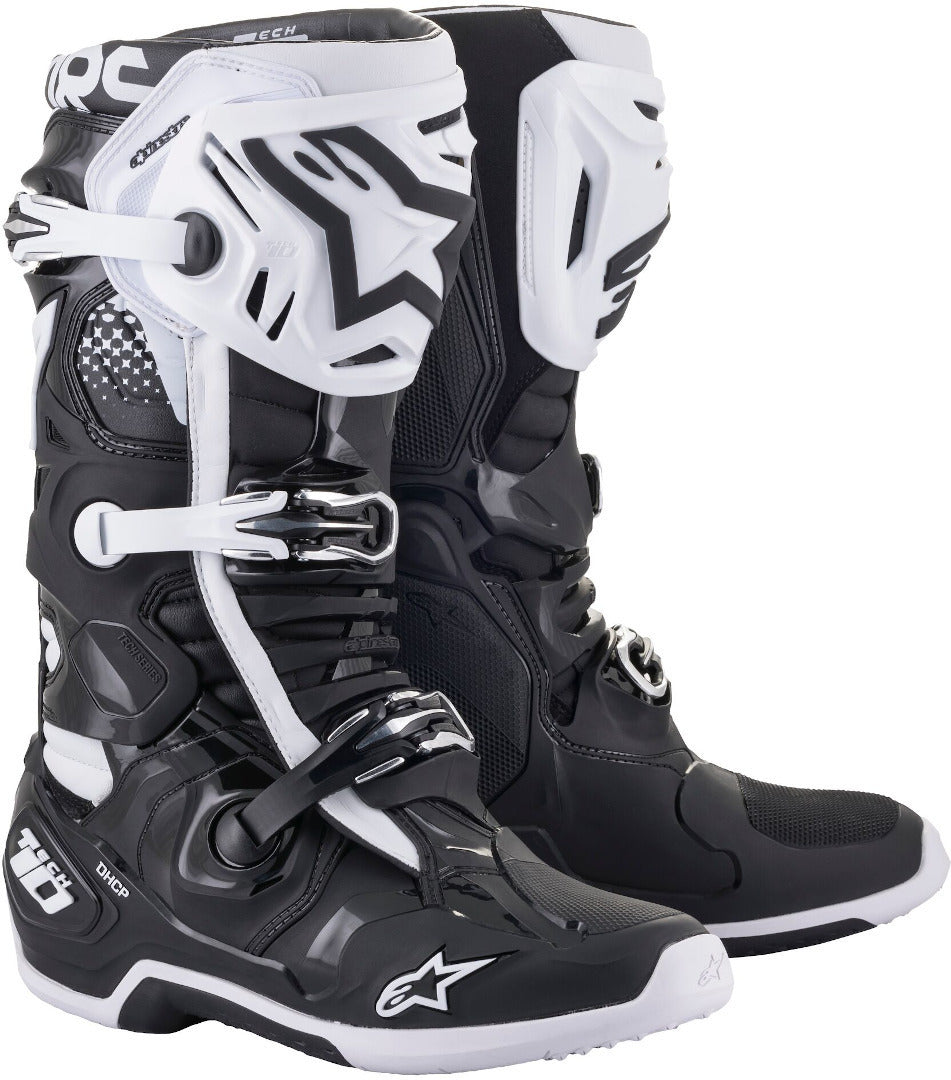 Alpinestars Tech 10 Motocross Boots MX Black/White | 越野自由