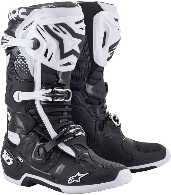 Alpinestars Tech 10 Motocross Boots MX Black/White | 越野自由